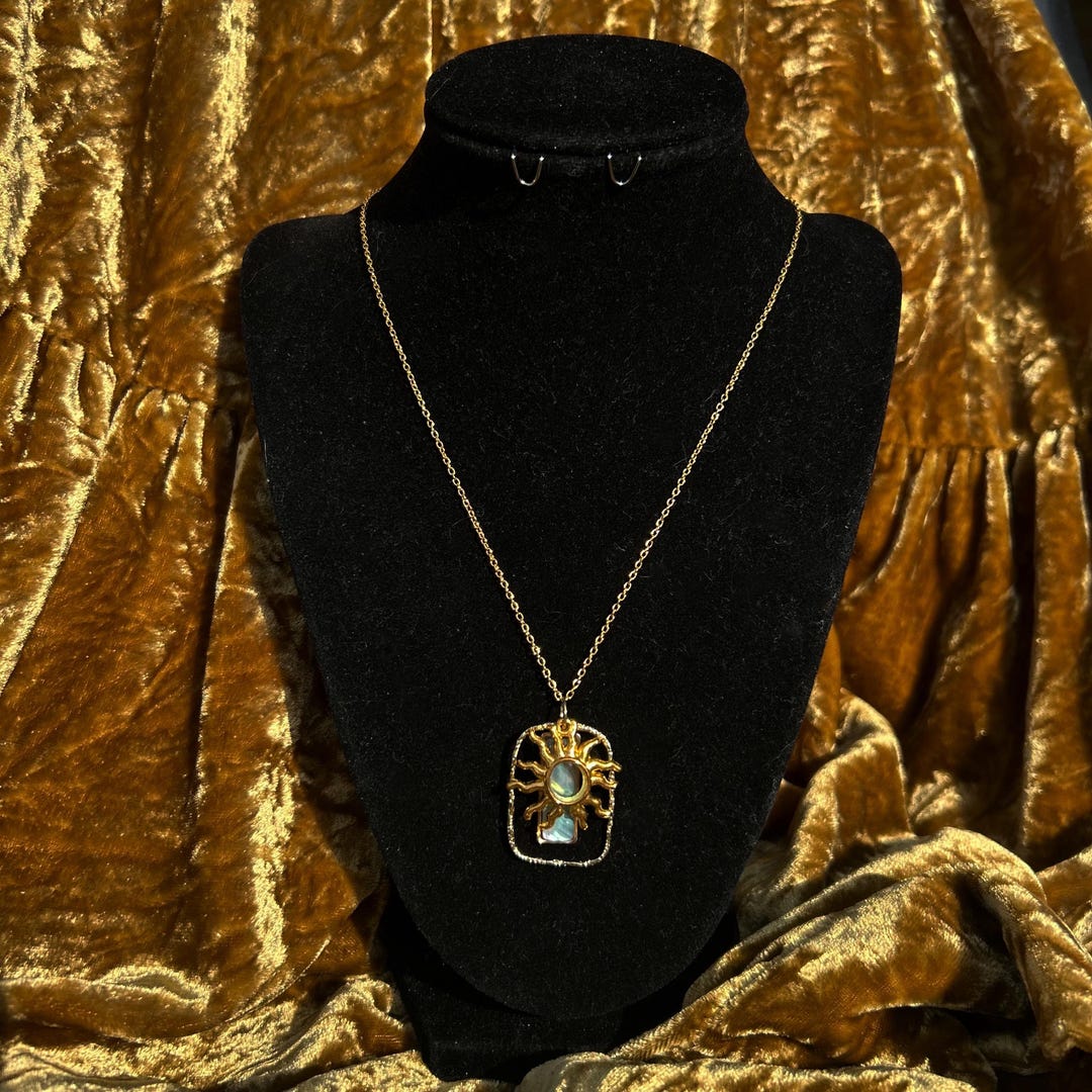 Suncatcher Golden Necklace - Etsy