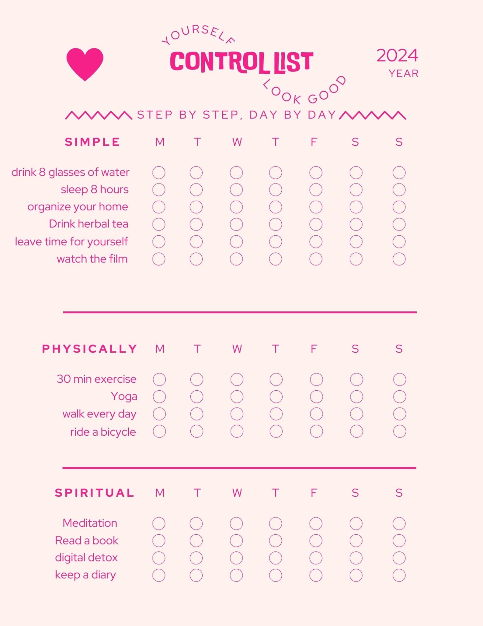 Printable to Do List Daily, Weekly to Do Planner Checklist 8.511 Inch ...