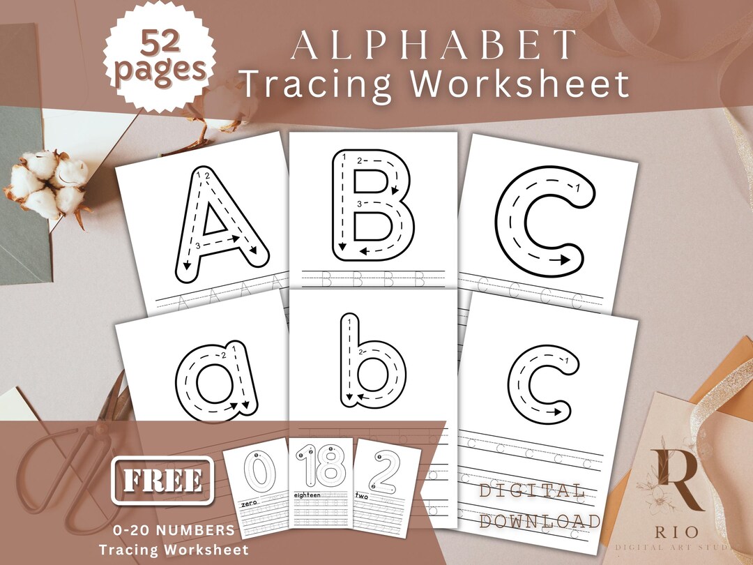 Alphabet Tracing Worksheets, Traceable Letters, Preschool Worksheets ...