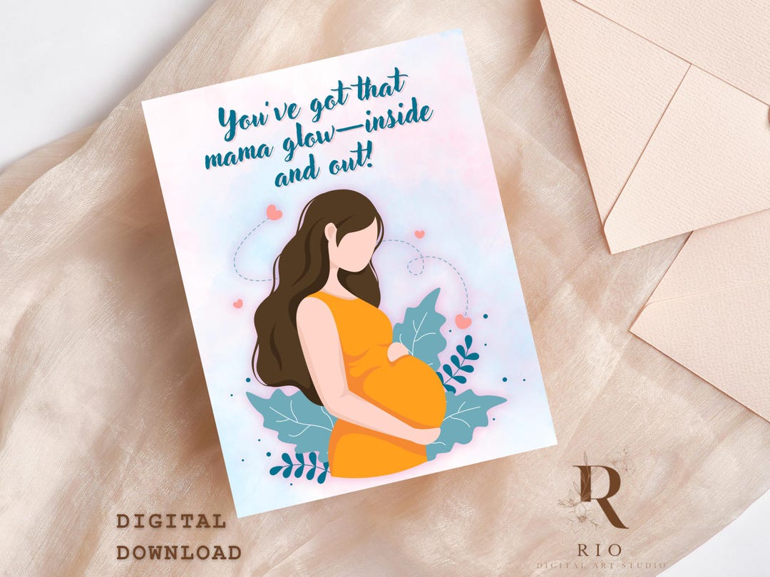 Mom to Be Greeting Card Baby Shower Card for Her Mama Greeting Card ...