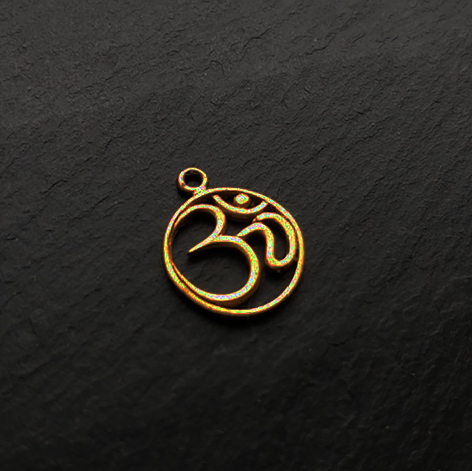 Gold Plated OM Charm 24k Gold Om Charm Gold Plated Om Charm - Etsy