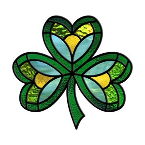 Shamrock Stained Glass Pattern, Stained Glass Pattern, Digital Download ...