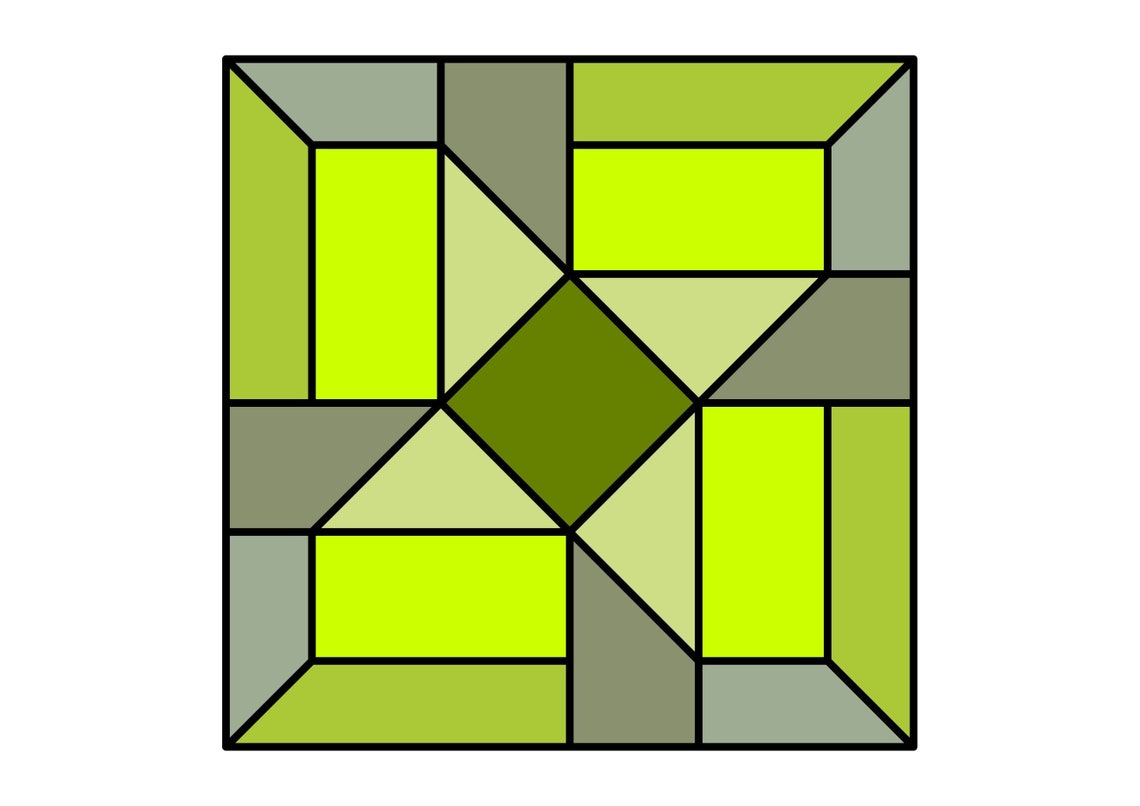 Pinwheel Tiles, Stained Glass Pattern, Suncatcher, DIY Stained Glass ...