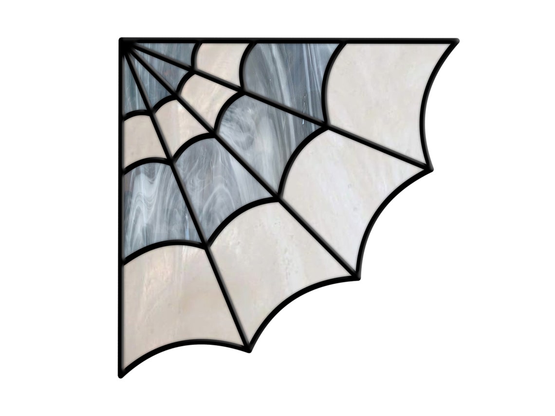 Cobweb Stained Glass Pattern, Suncatcher, DIY Stained Glass Patterns ...
