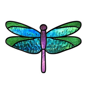 Dragonfly Stained Glass Pattern, Stained Glass Pattern, Digital ...