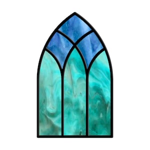 Church Window Stained Glass Pattern, Suncatcher, DIY Stained Glass ...