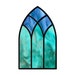 Church Window Stained Glass Pattern, Suncatcher, DIY Stained Glass ...