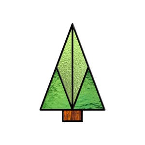 6 Christmas Trees Stained Glass Patterns Bundle, Suncatcher, DIY ...