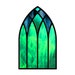 Church Window Stained Glass Pattern, Suncatcher, DIY Stained Glass ...