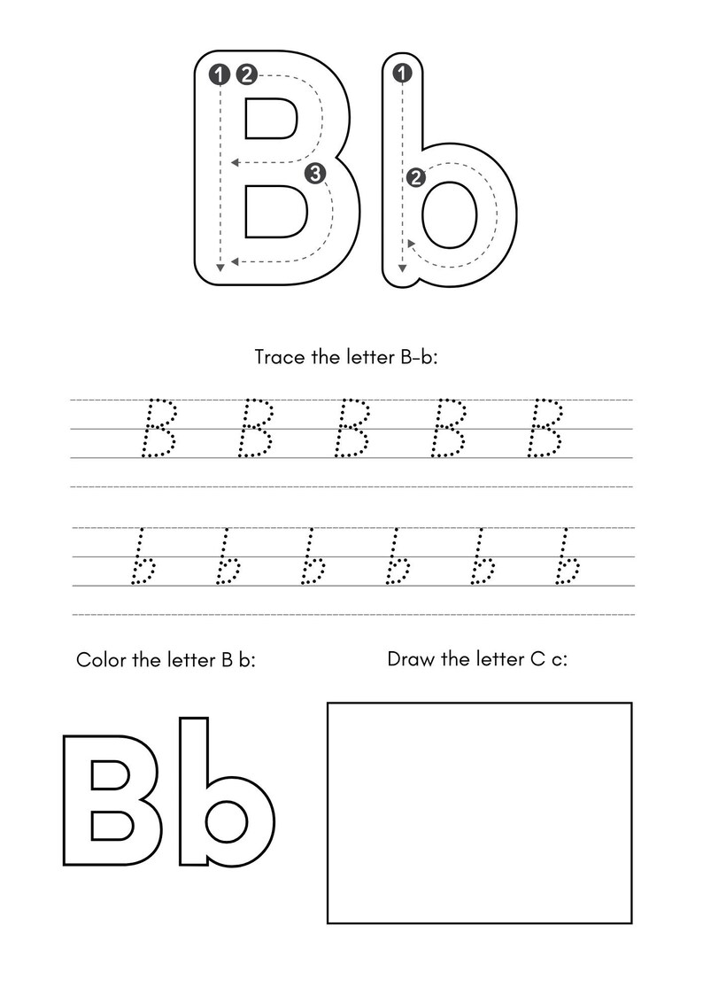 Preschool Alphabet Activity Book Printable Pre Handwriting Line Tracing ...