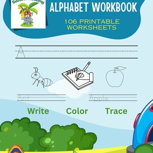 Preschool Alphabet Activity Book Printable Pre Handwriting Line Tracing ...
