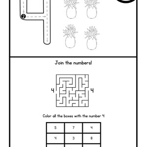 Preschool Number Activity Book Printable Tracing Worksheets , Activity ...