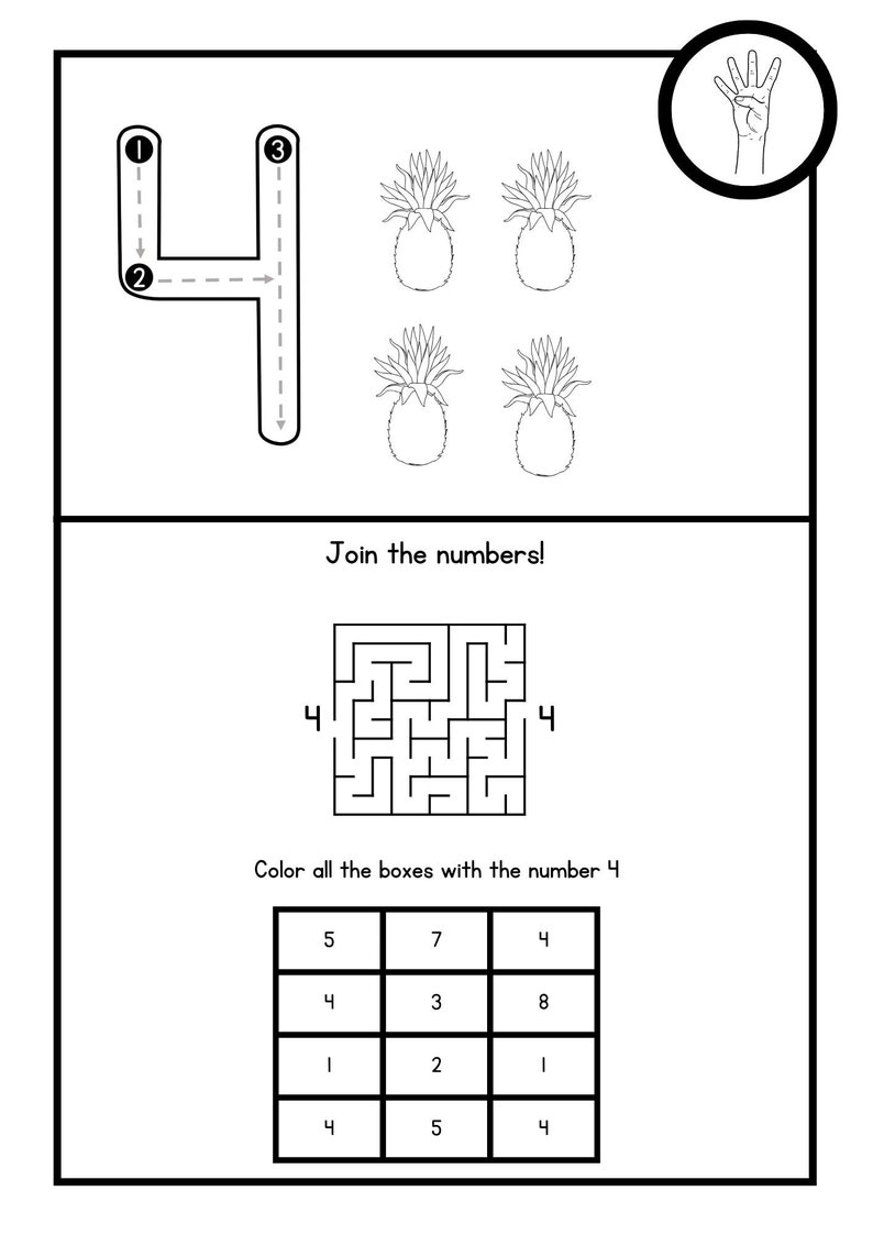 Preschool Number Activity Book Printable Tracing Worksheets , Activity ...