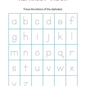 Preschool Alphabet Activity Book Printable Pre Handwriting Line Tracing ...