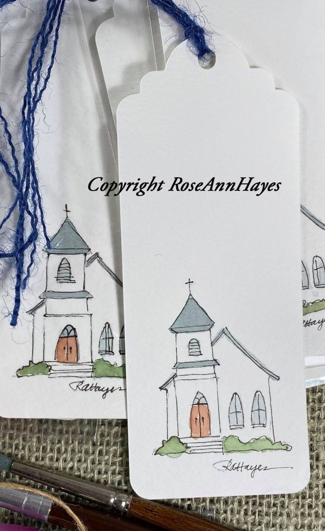 Bible Bookmarks Chapel, Gift for Sunday School, Choir, Church, Friend ...