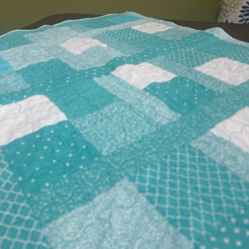 Aqua Crib Bedding - Etsy