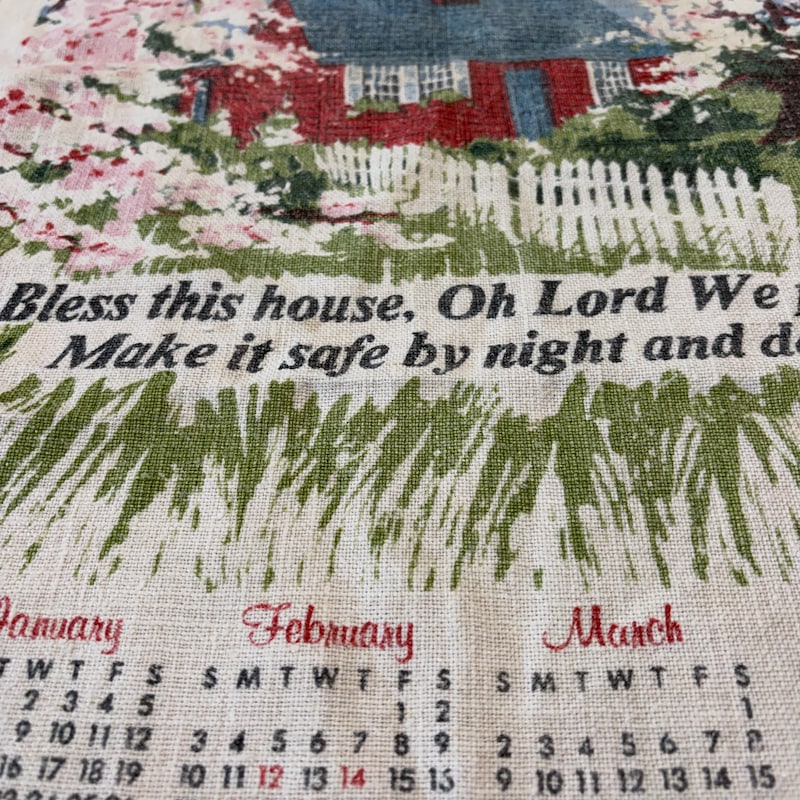 Vintage 1980calendar - Etsy
