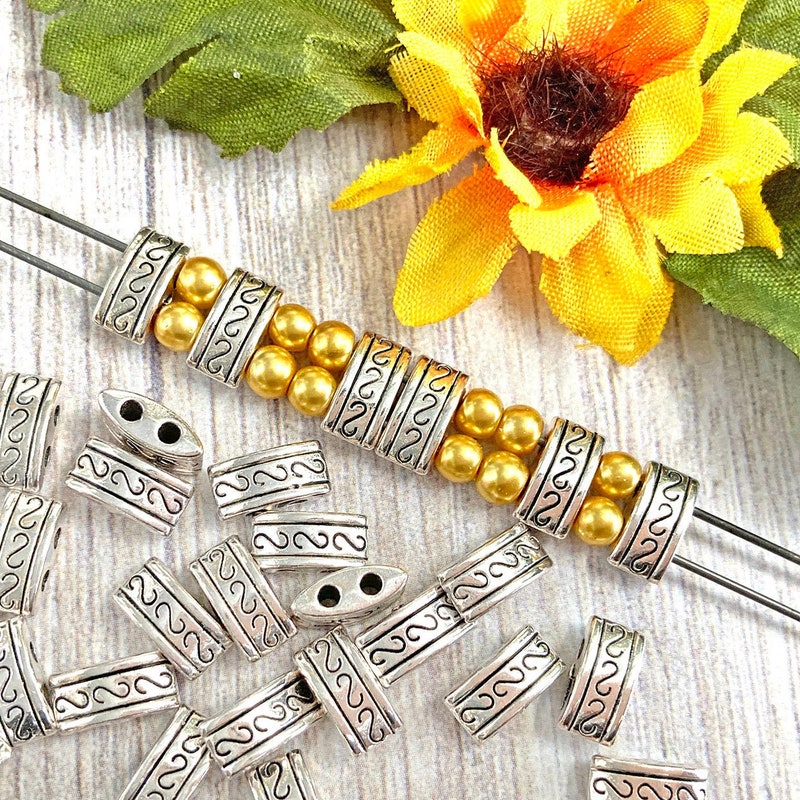 Double Drilled Spacer Beads - Etsy