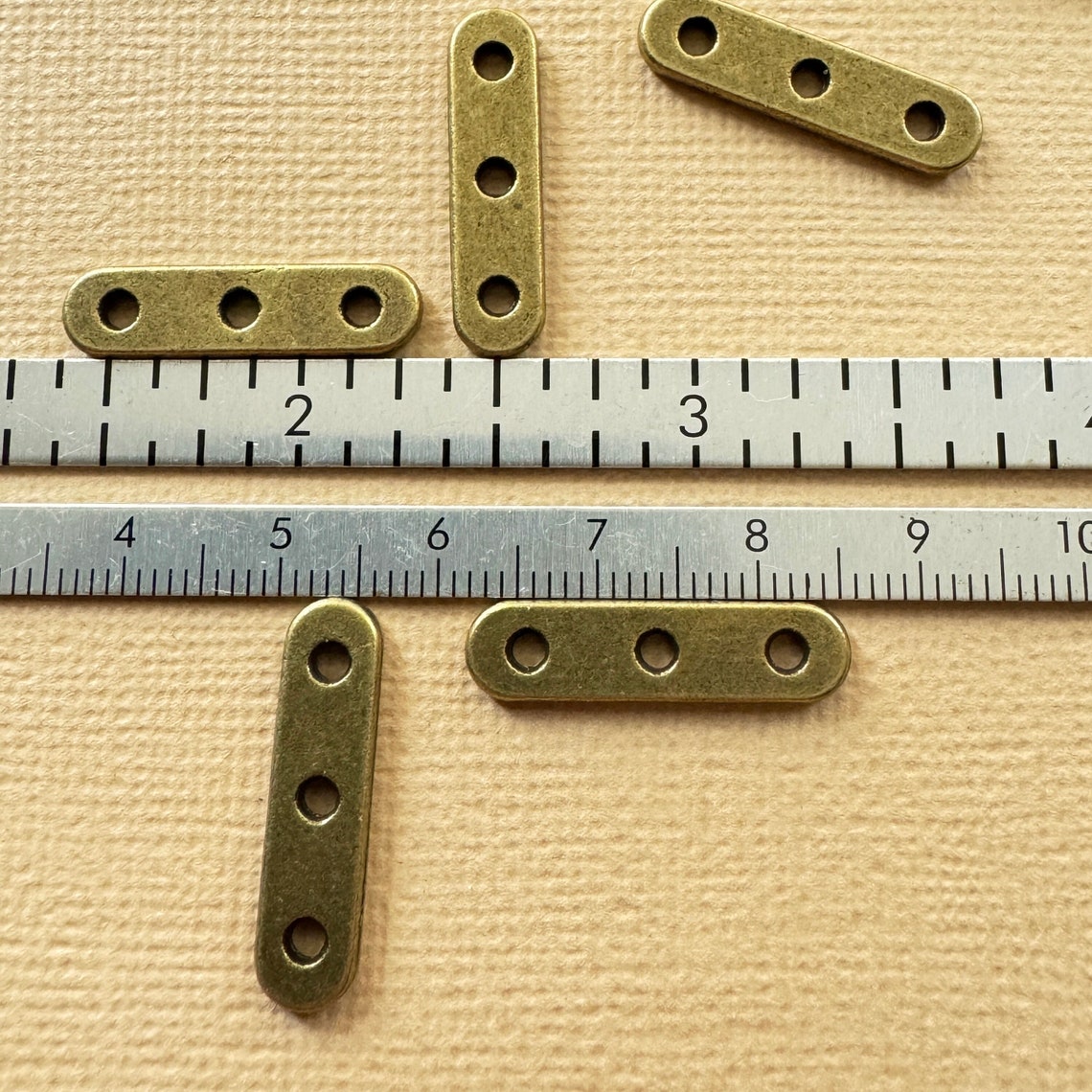 3 Hole Spacer Bars (metal NOT Plastic), Antique Bronze With Smooth ...