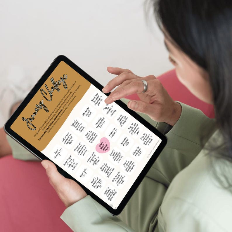 Printable January 2025 Bible Bingo | Faith-based Challenge | Daily ...