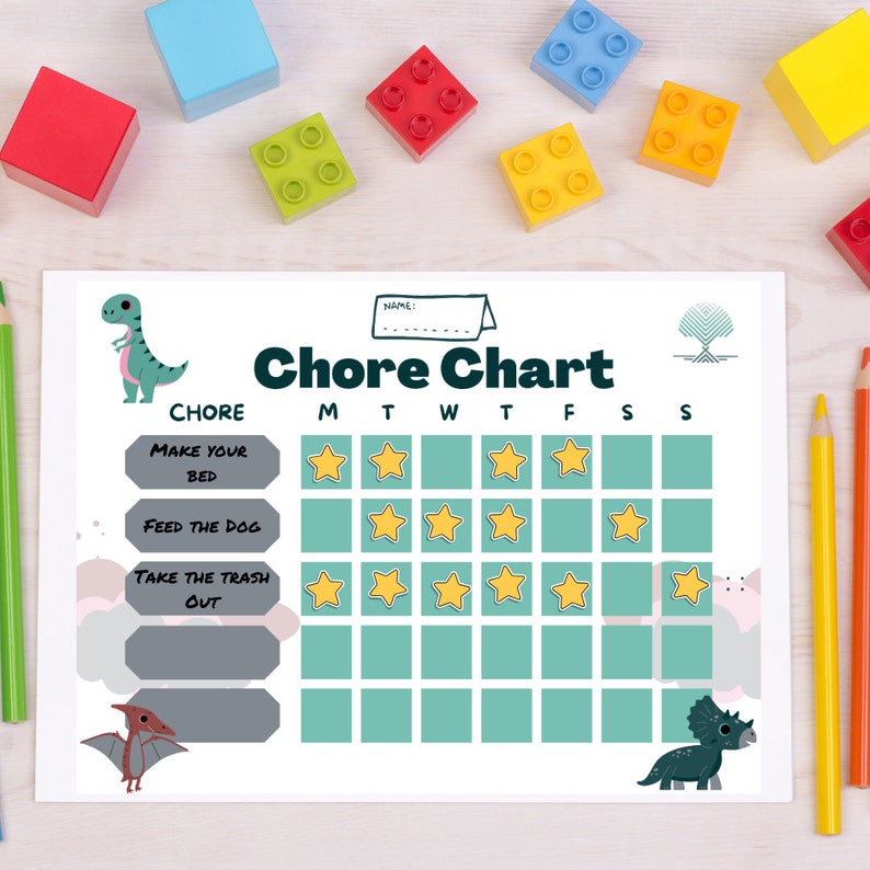 Printable Chore Chart Pack - Etsy