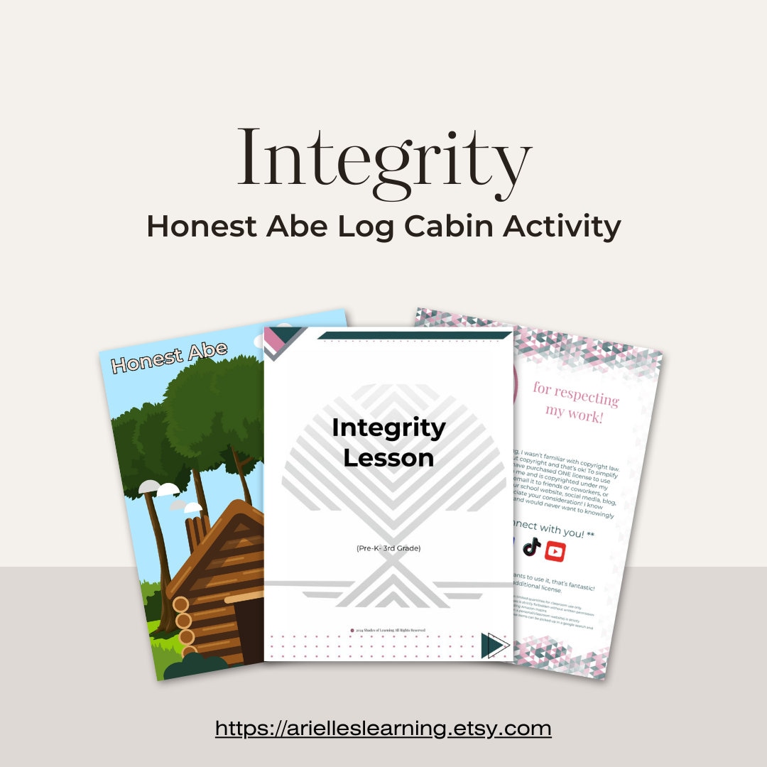 Honest Abe Log Cabin Food Craft| Integrity | Elementary Craft | History ...