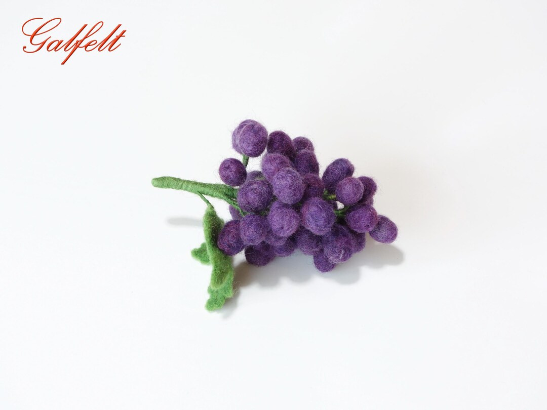 Felt Bunch of Grape Fake Bunch of Grape Decorative Bunch of Grape Play ...