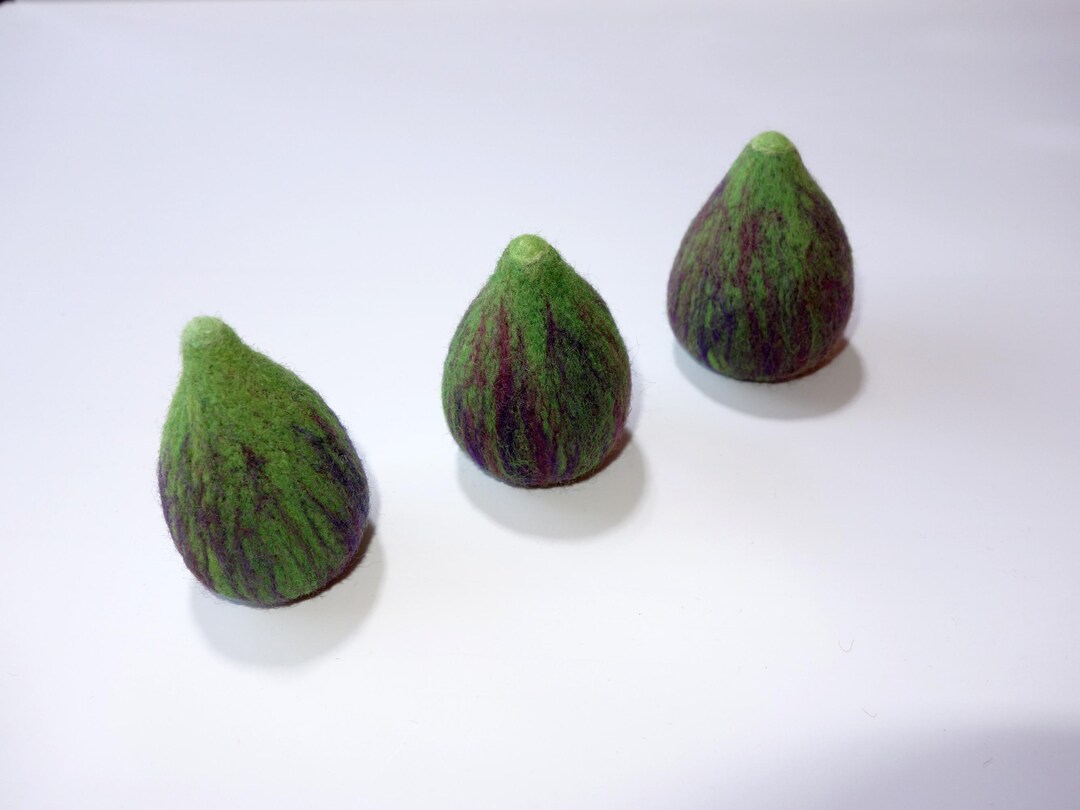 Handmade Wool Felt Fig: Decorative Play Fruit - Etsy
