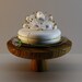 Handcrafted Round Wooden Cake Stand Elegant and Sturdy Cake Display for ...
