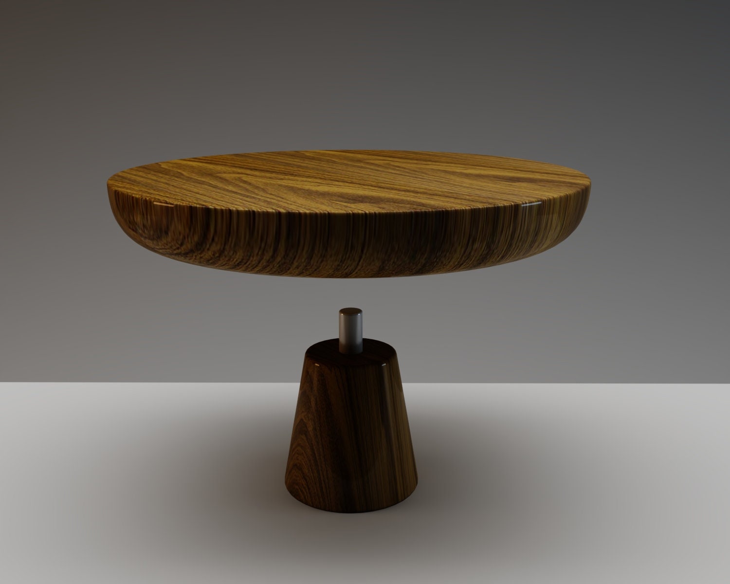 Handcrafted Round Wooden Cake Stand Elegant and Sturdy Cake Display for ...