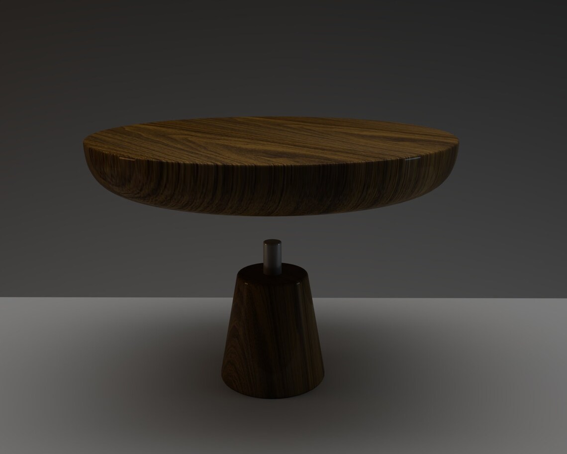 Handcrafted Round Wooden Cake Stand Elegant and Sturdy Cake Display for ...