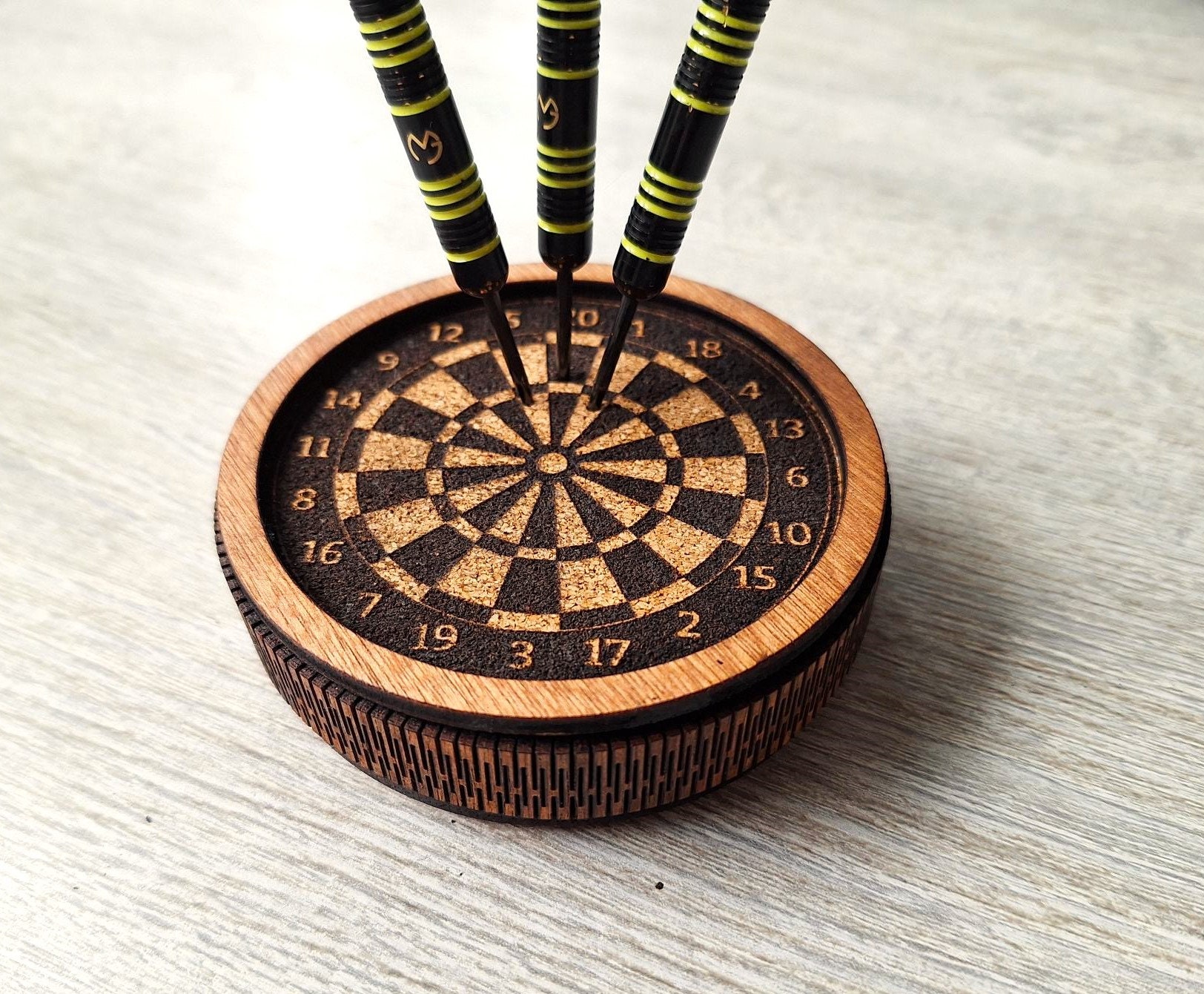 Lasercut File for Darts Dock - Materials: Wood - Cork - Leather ...