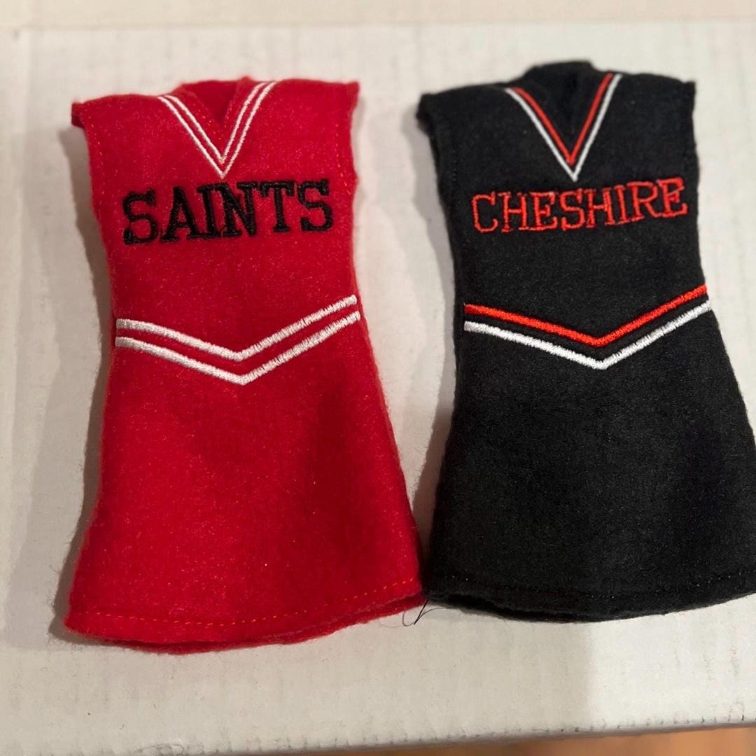 Cheer Cheerleader Customizable Personalized Elf Doll Costume Christmas ...