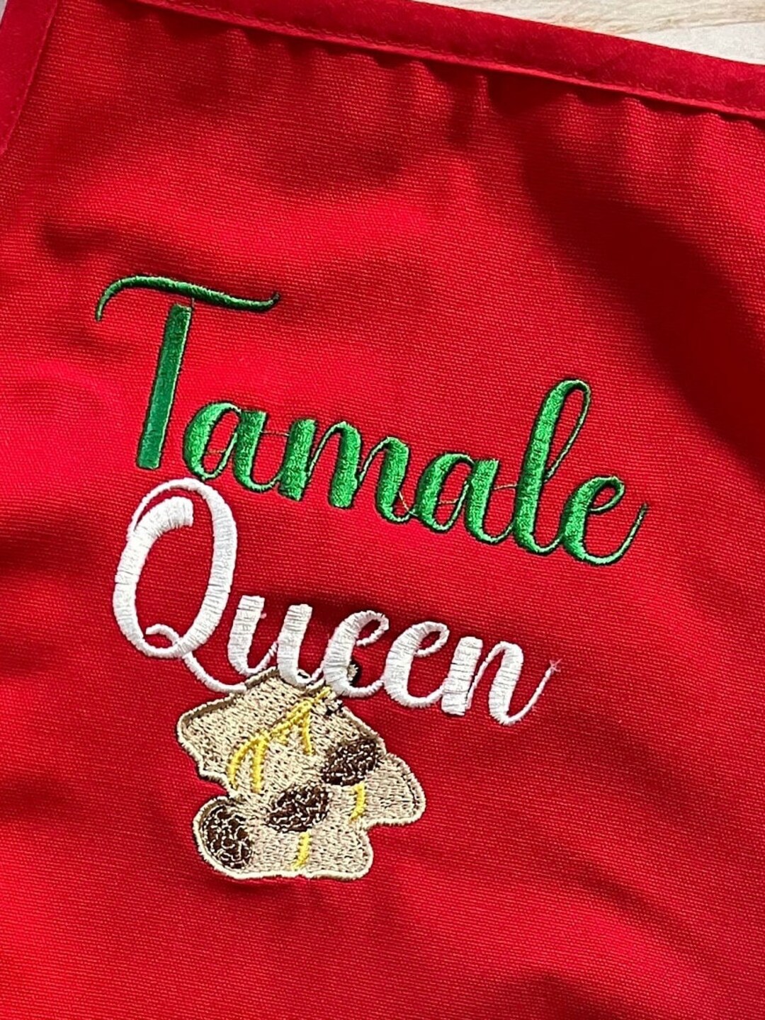 Tamale Queen Tamale Maker Christmas Apron Holiday Gift Mexican Food ...