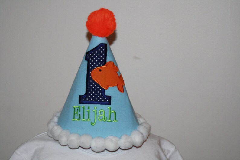 TLB Boy or Girl Personalized Birthday Goldfish Fish Hat and - Etsy