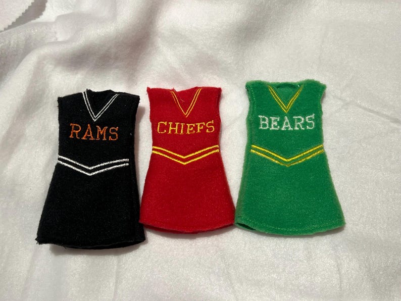 Cheer Cheerleader Customizable Personalized Elf Doll Costume Christmas ...