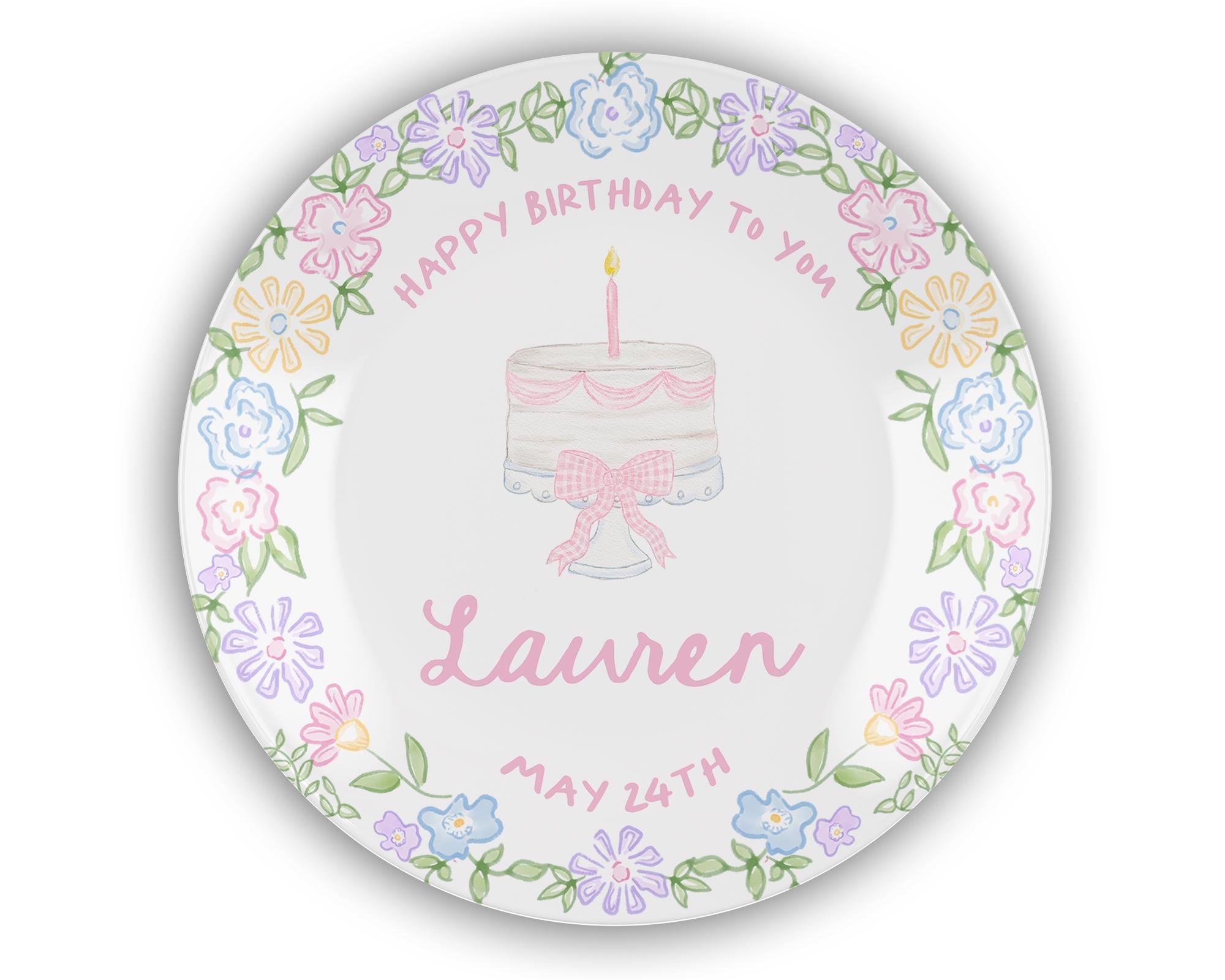 Personalized Birthday Plate for Girls: First Birthday Gift - Etsy