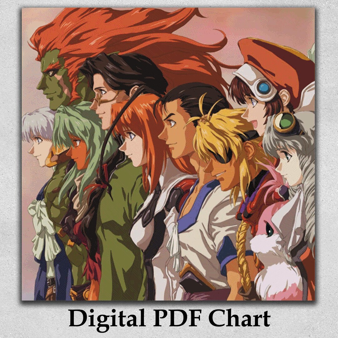 Xenogears Cross Stitch Pattern: Full Coverage Gaming Embroidery (PDF ...