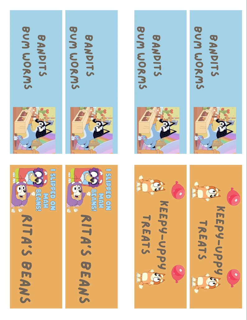 Custom Bingo Party Treats Templates - Etsy