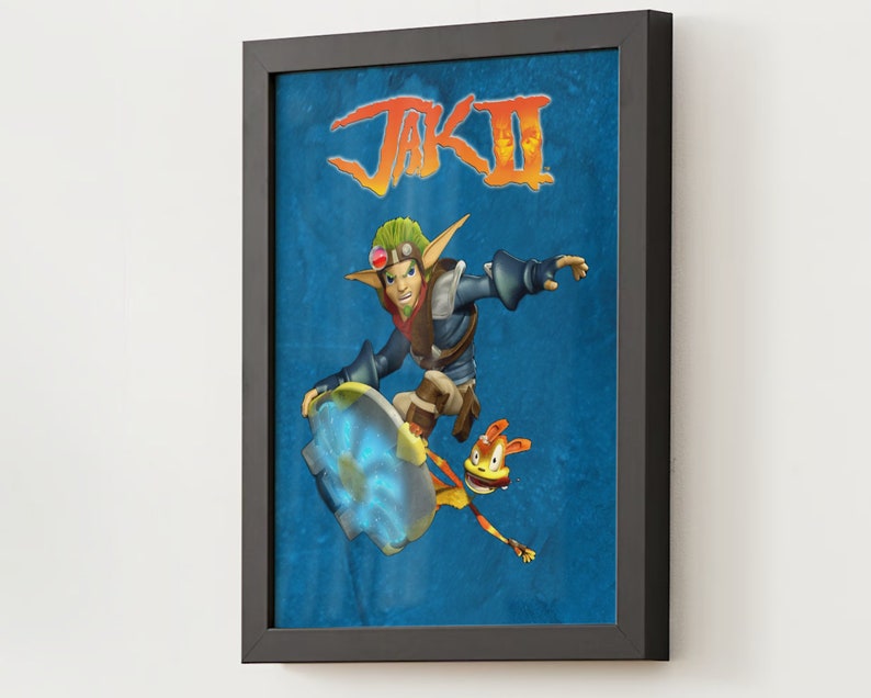 Jak 2 Poster | Jak and Daxter Digital Download Poster, Playstation ...