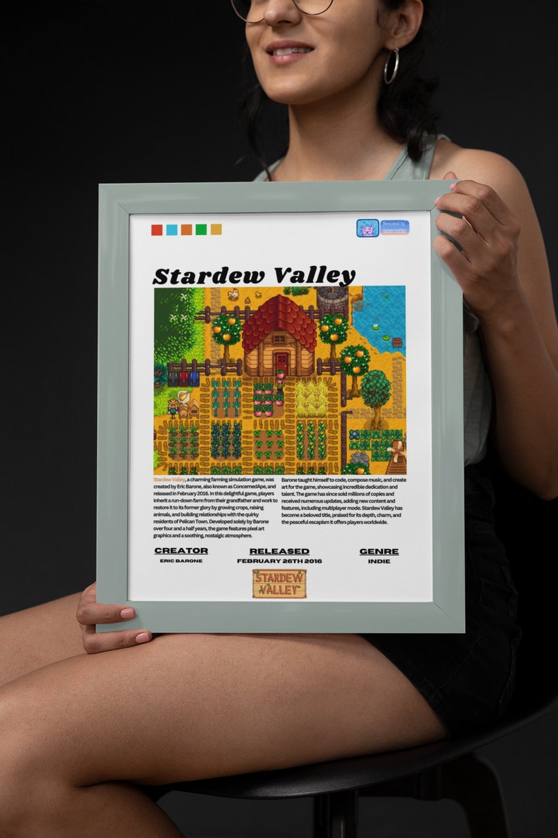 Stardew Valley Digital Download Poster, Game Poster, Stardew Print ...