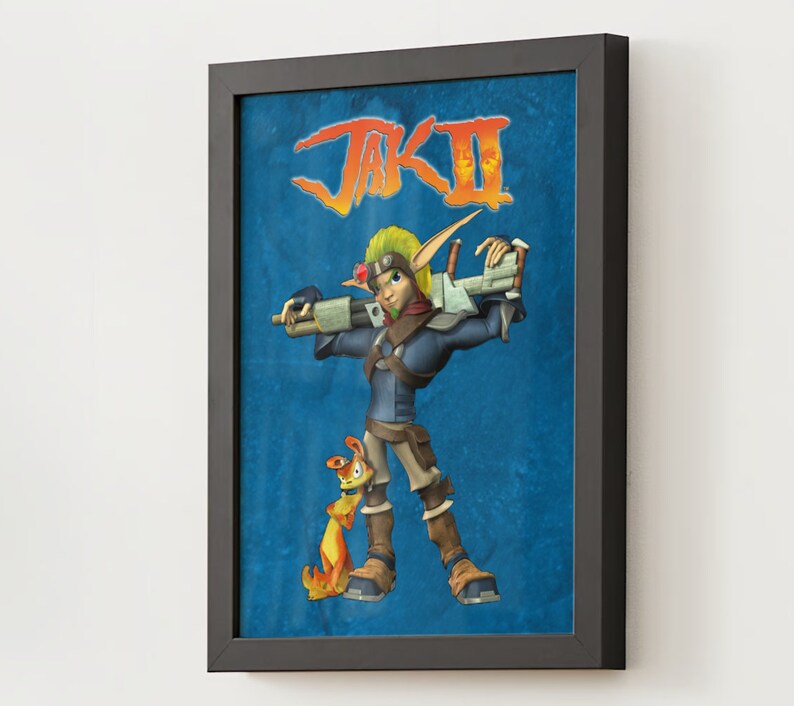 Jak 2 Poster | Jak and Daxter Digital Download Poster, Playstation ...