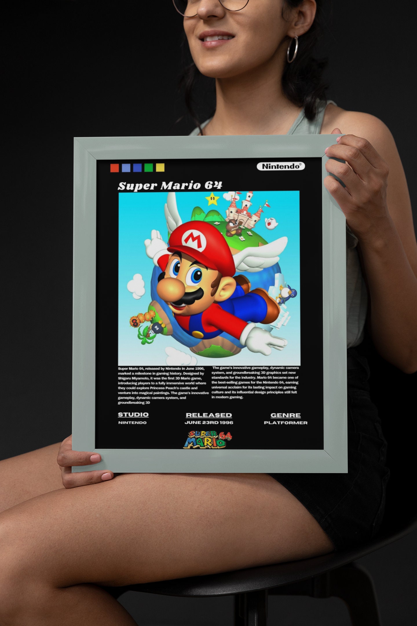 Super Mario 64 Digital Download Poster, Game Poster, Mario Print ...