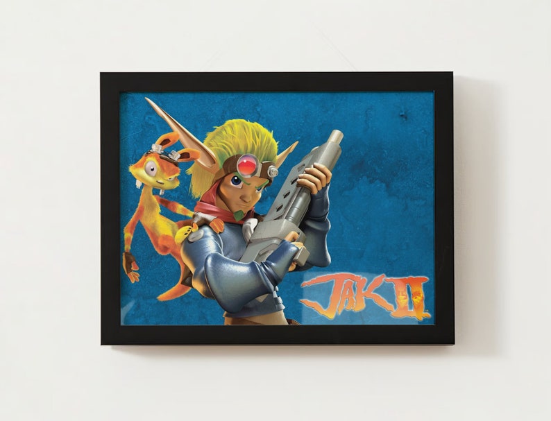 Jak 2 Poster Jak and Daxter Digital Download Poster, Playstation, Game ...