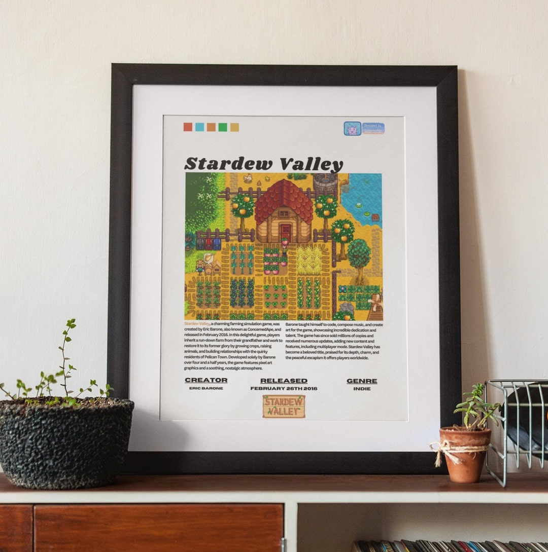 Stardew Valley Digital Download Poster, Game Poster, Stardew Print ...