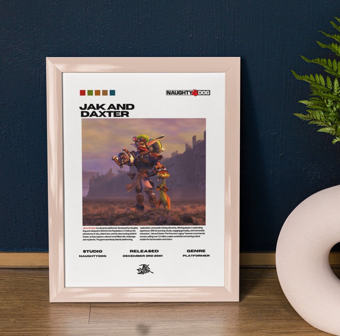 Jak and Daxter Digital Download Poster, Playstation, Game Poster, Jak ...