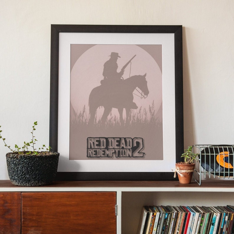 Full Red Dead Redemption 2 Map Digital Custom Print Poster - RDR2 Video ...