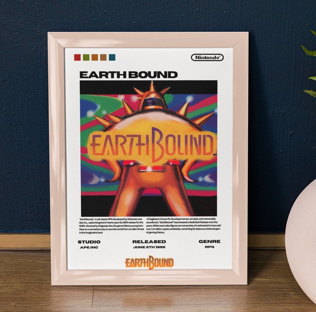 Earthbound Digital Download Poster, SNES, Game Poster, Earthbound Print ...