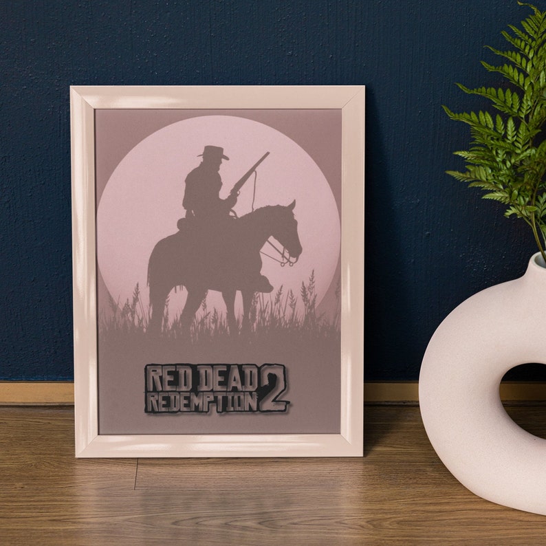 Full Red Dead Redemption 2 Map Digital Custom Print Poster - RDR2 Video ...