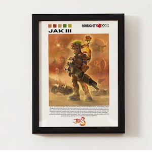 Jak 3 Digital Download Poster, Playstation, Game Poster, Jak and Daxter ...